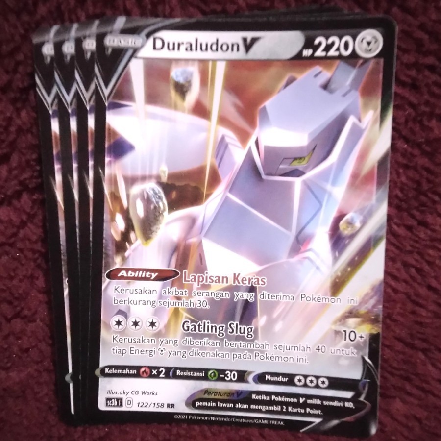 Jual Duraludon V RR logam sc3b - Pokemon TCG Indonesia foil holo ...