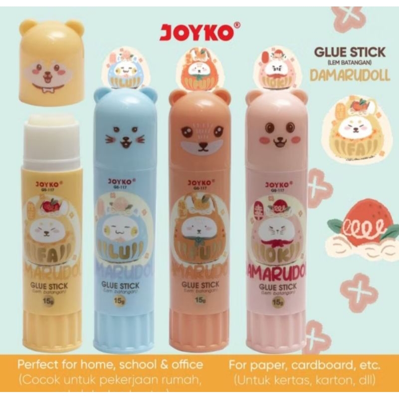 Jual LEM STIK/GLUE STICK JOYKO DAMARUDOLL GS-117 15GR ( ISI 6 BIJI ...