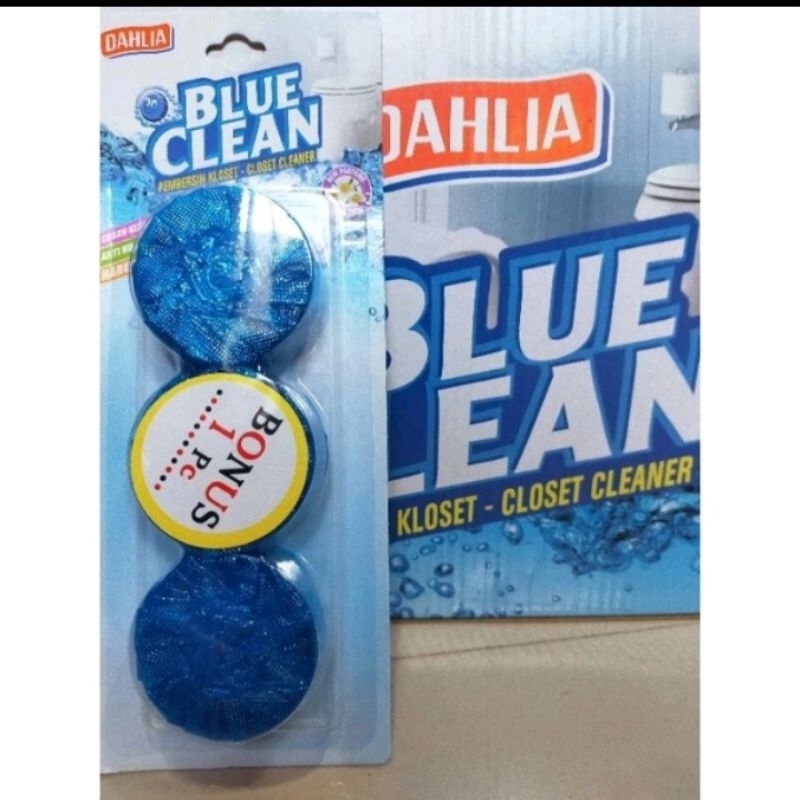 Jual Dahlia Blue Clean Tablet Biru Pembersih Kloset Anti Bakteri Isi 3 ...