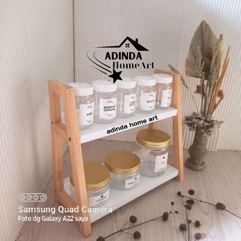 Jual Rak Bumbu Dapur Medium Size 2 Susun || Rak Bumbu Serbaguna || Rak ...