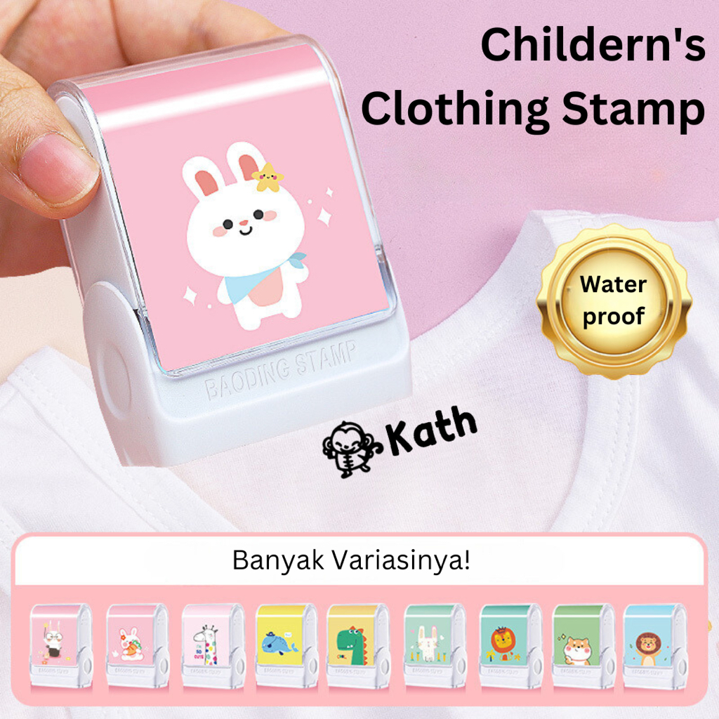Jual WATERPROOF STAMP/STEMPEL TAHAN AIR/STEMPEL BAJU/CAP NAMA ANAK ...
