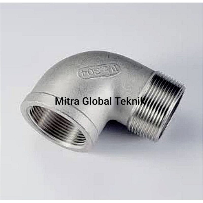 Jual Elbow Drat Luar & Dalam 2" Inch SS304 / Street Elbow Stainless Steel 304 | Shopee Indonesia