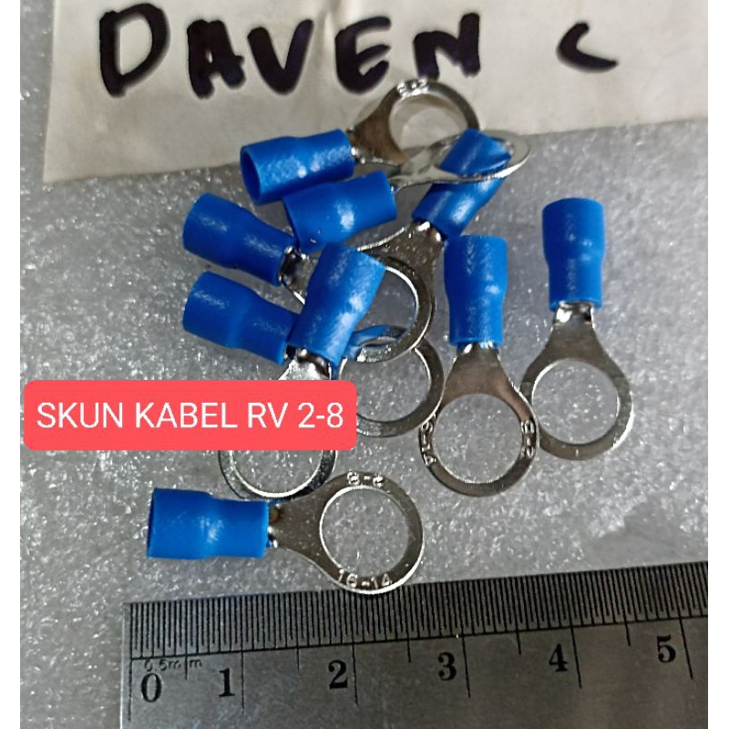 Jual 10BUAH SKUN KABEL TERMINAL KABEL RING O BULAT RV 2-8 | Shopee Indonesia