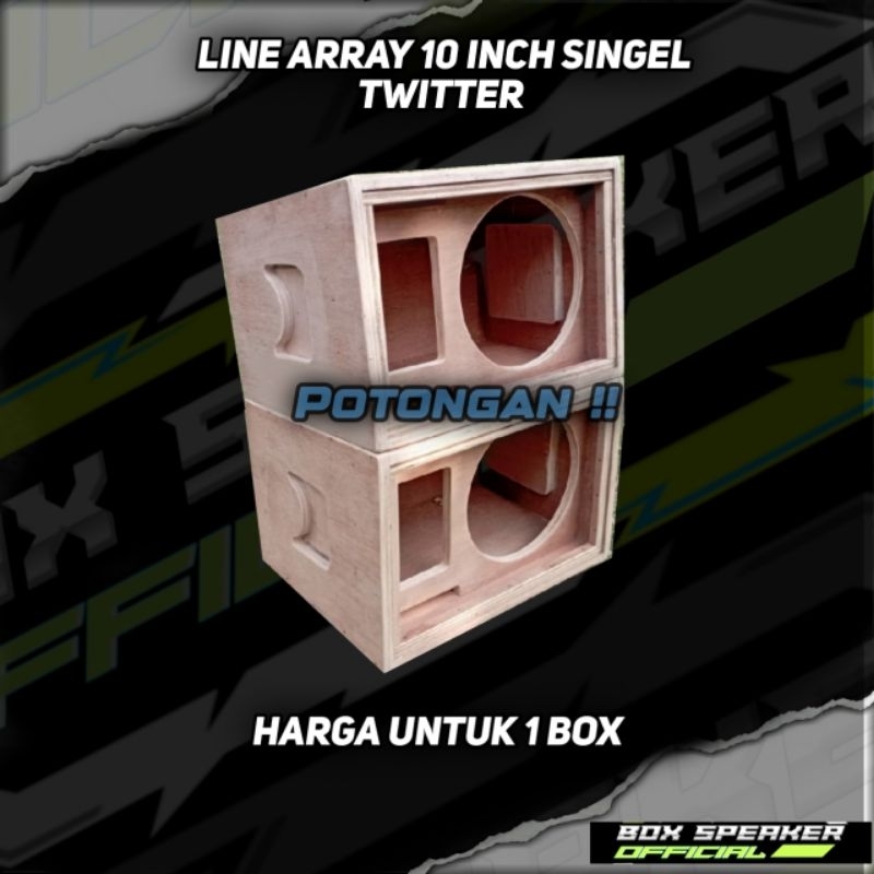 Jual potongan box speaker line array 10 inch singel plus Twitter ...