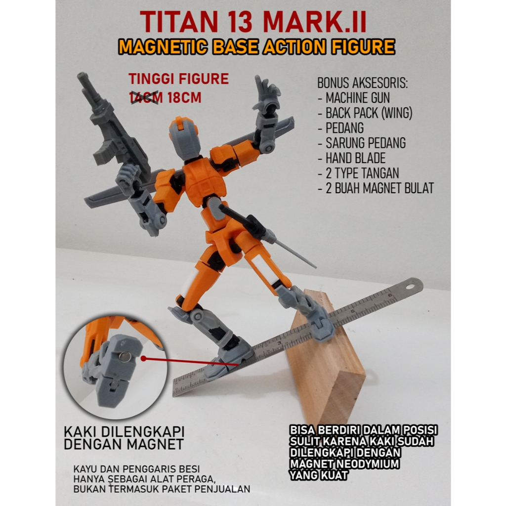 Jual Titan13 Dummy 13 Mark.II 3D Printed Statue Poseable Mannequin Robot Dummy13 Body Kun ...