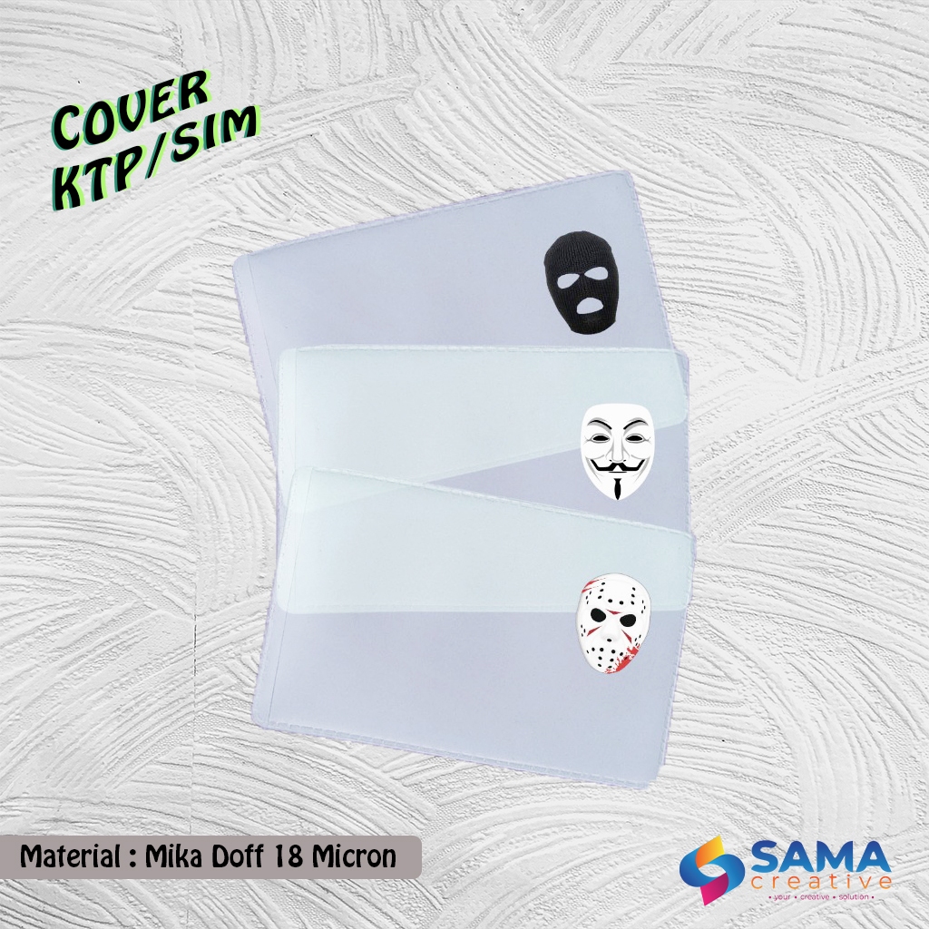 Jual Topeng/Mask - Cover KTP / SIM Karakter unik- Sarung Plastik Mika ...