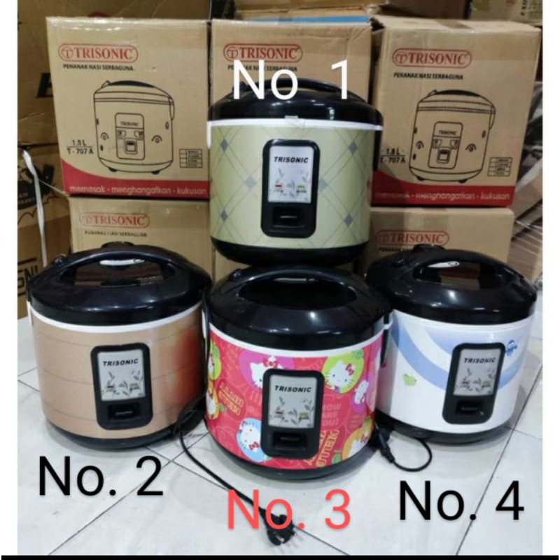 Jual Penanak Nasi Serba Rice Cooker Trisonic T-707A T-707A 1.8 ltr ...