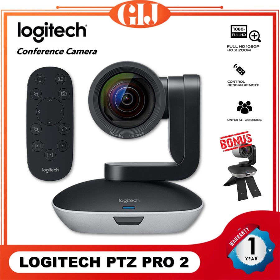Jual Logitech Camera PTZ Pro 2 Video Conference - Original Garansi 2th ...