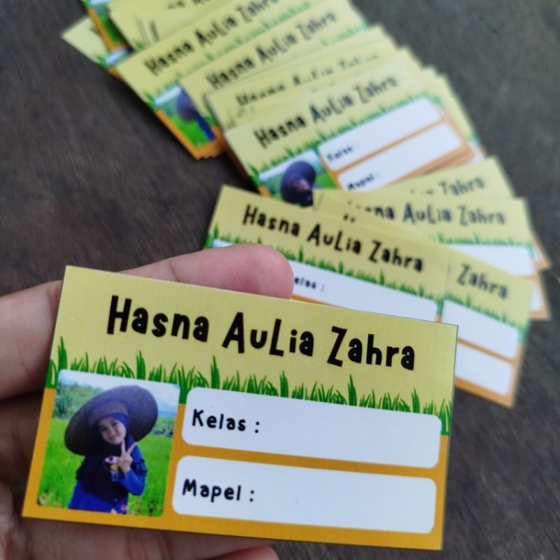 Jual STIKER LABEL NAMA CUSTOM NAMA CUSTOM PHOTO | Shopee Indonesia