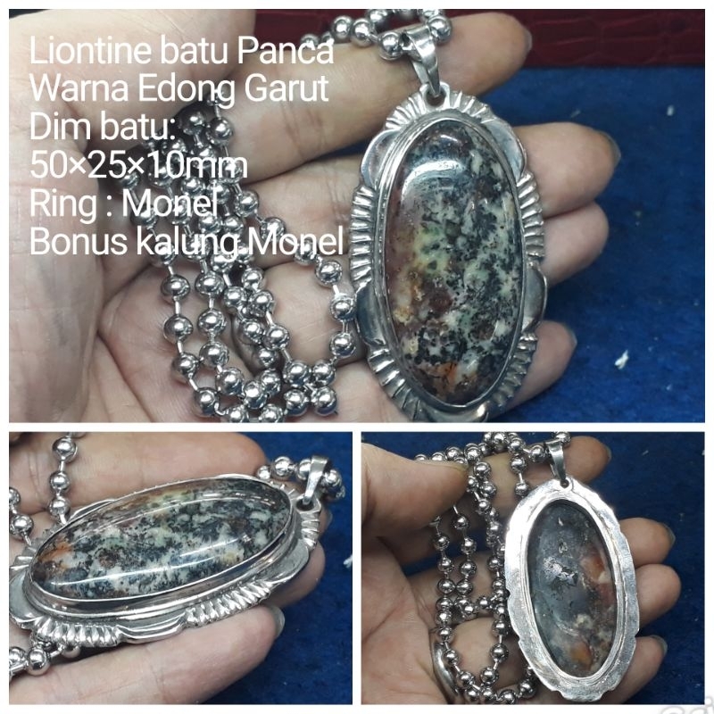 Jual LIONTINE BATU PANCA WARNA EDONG GARUT MOTIF UNIK | Shopee Indonesia