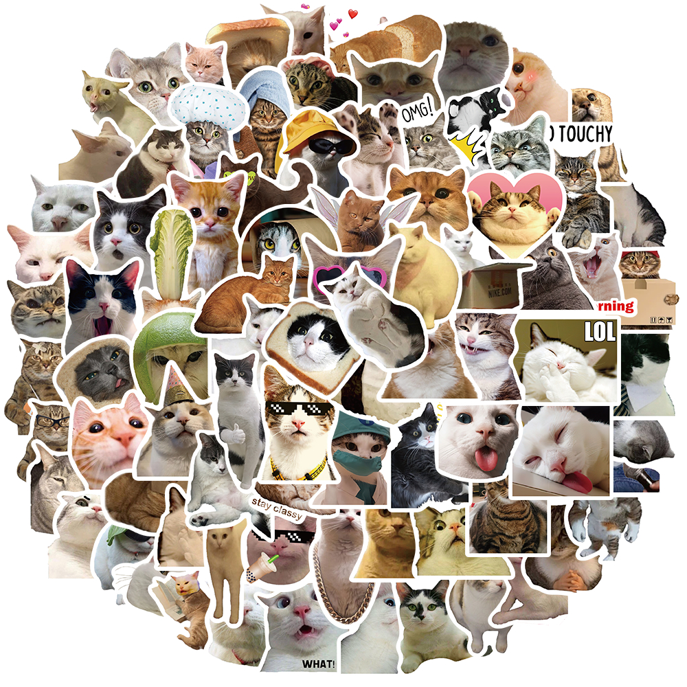 Jual COD Gaya Ekspresi kucing yang lucu untuk papan luncur/Buku Harian ...