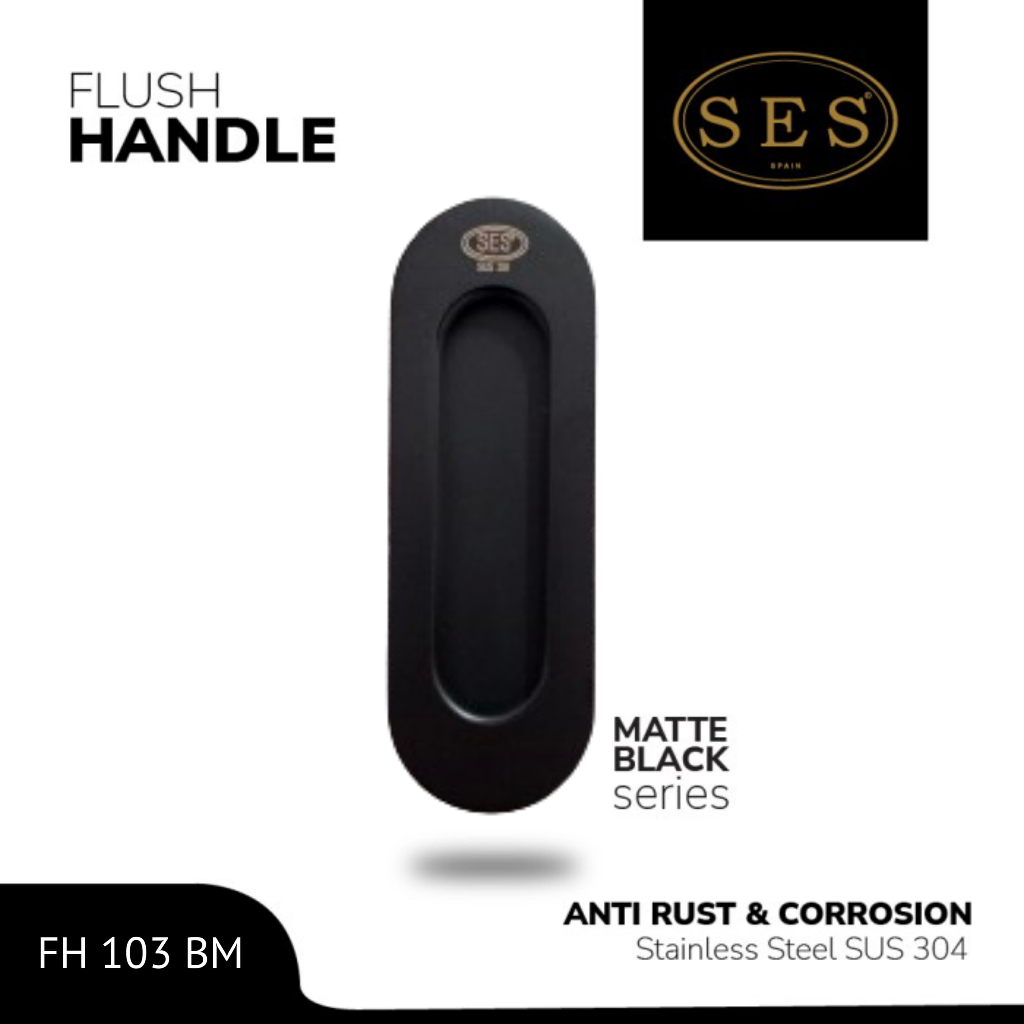 Jual Handle Tanam Pintu Geser / Flush Pull SES FH 103 BM Sus 304 ...