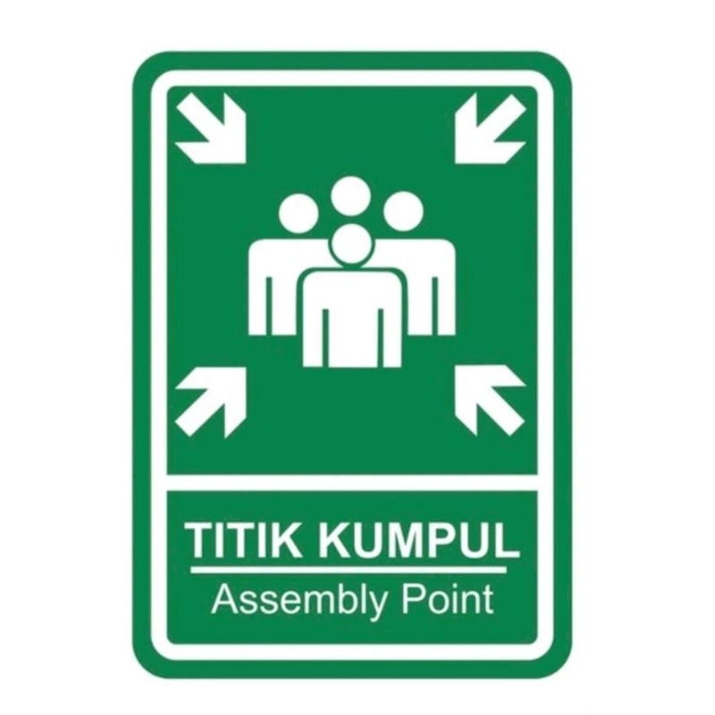 Jual akrilik titik kumpul akrilik assembly point 32 x 23 cm | Shopee ...