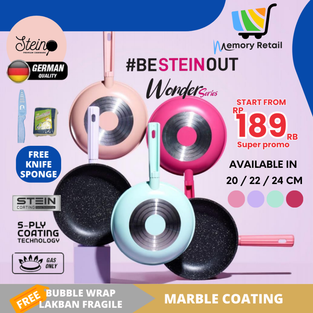 Jual STEIN Wok WonderPan series ternaru Lapisan Marble Coating Teflon ...