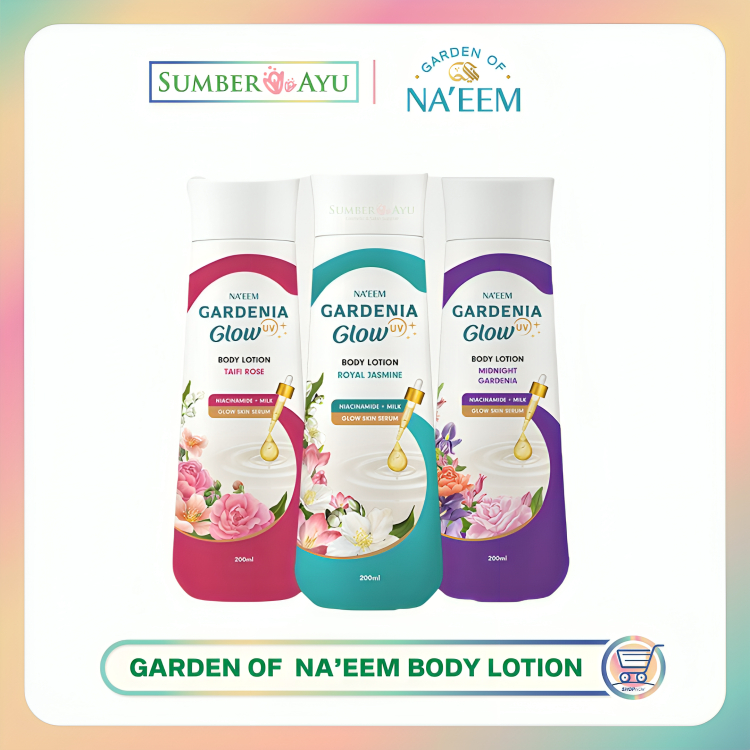 Jual GARDENIA GARDEN OF NAEEM GLOW BODY LOTION | Shopee Indonesia