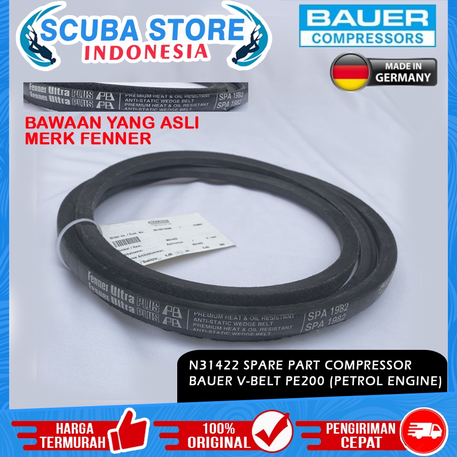 Jual N31422 Spare Part Compressor Bauer V-Belt Fenner Optibelt SPA 1982 ...