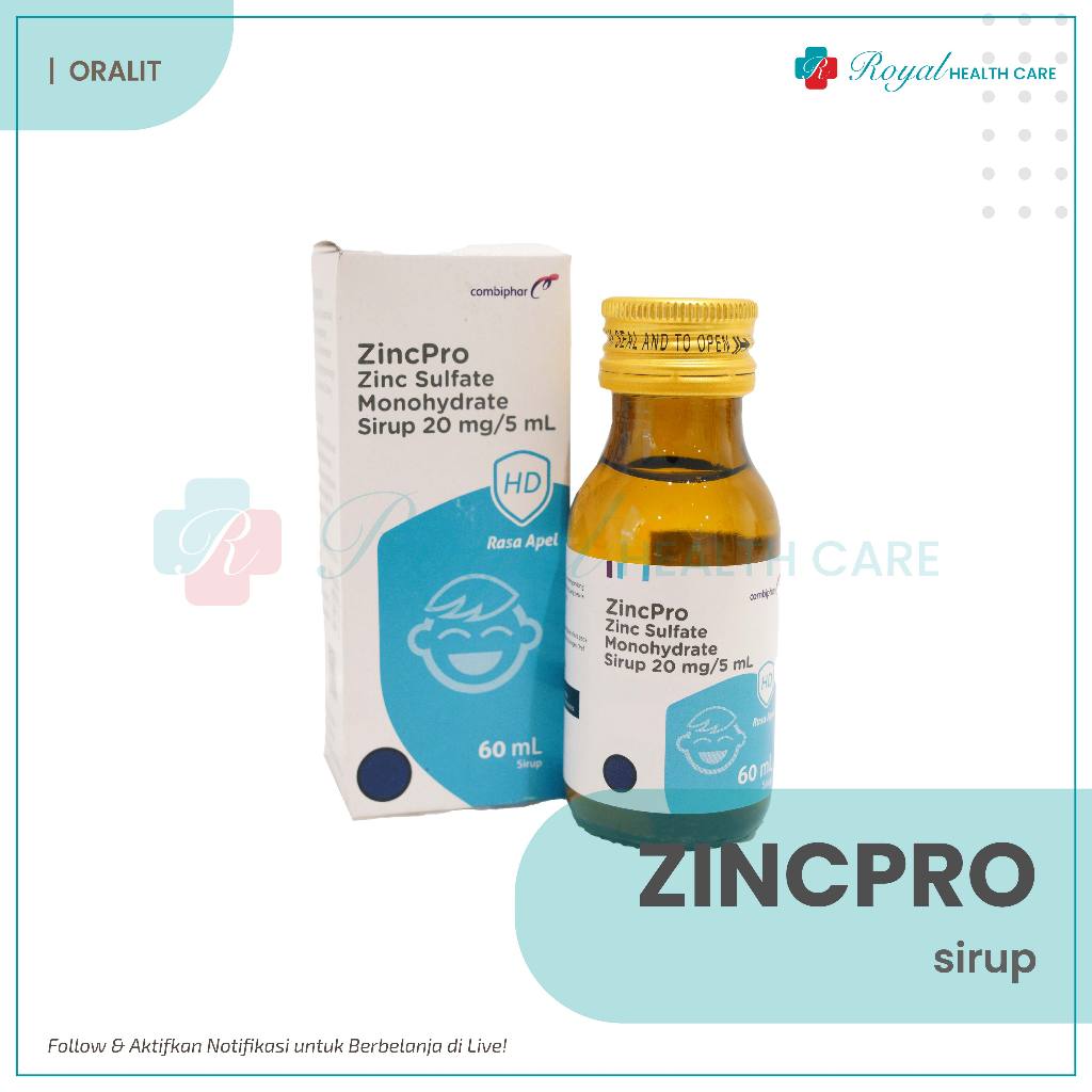 Jual ZINCPRO SIRUP 60 ML, Sebagai Terapi Pelengkap Diare Pada Anak ...