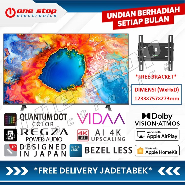 Jual TOSHIBA 55M450NP / 55 M450 NP QLED 4K UHD Smart TV w/ Dolby Vision ...