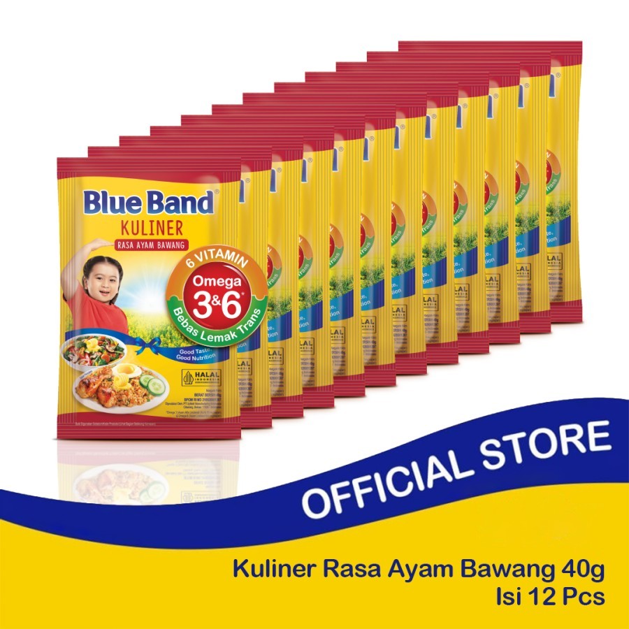 Jual Blue Band Kuliner Ayam Bawang 40gr isi 12pcs | Shopee Indonesia