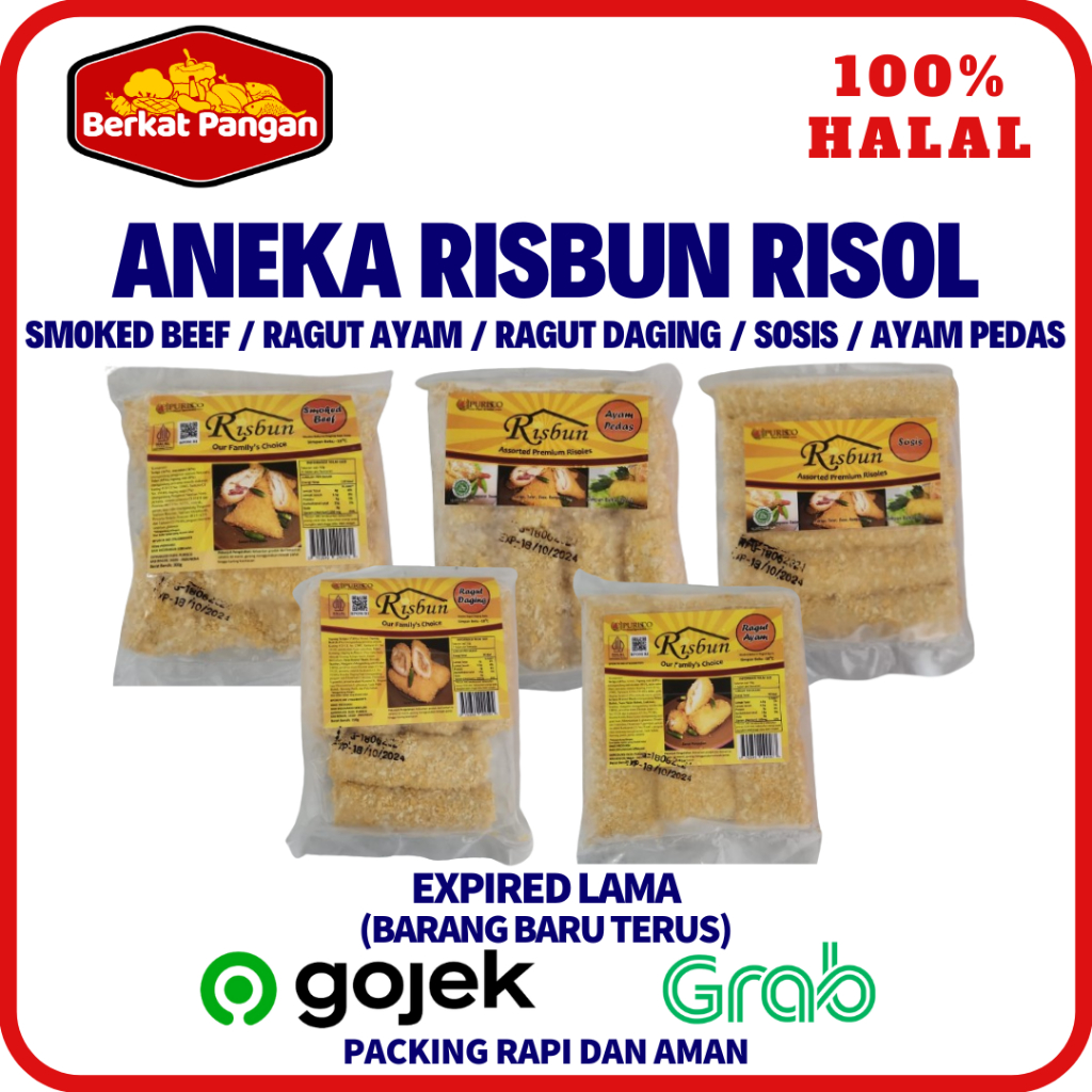 Jual Risbun Risol Smoked Beef / Ragut Ayam / Ragut Daging / Sosis ...
