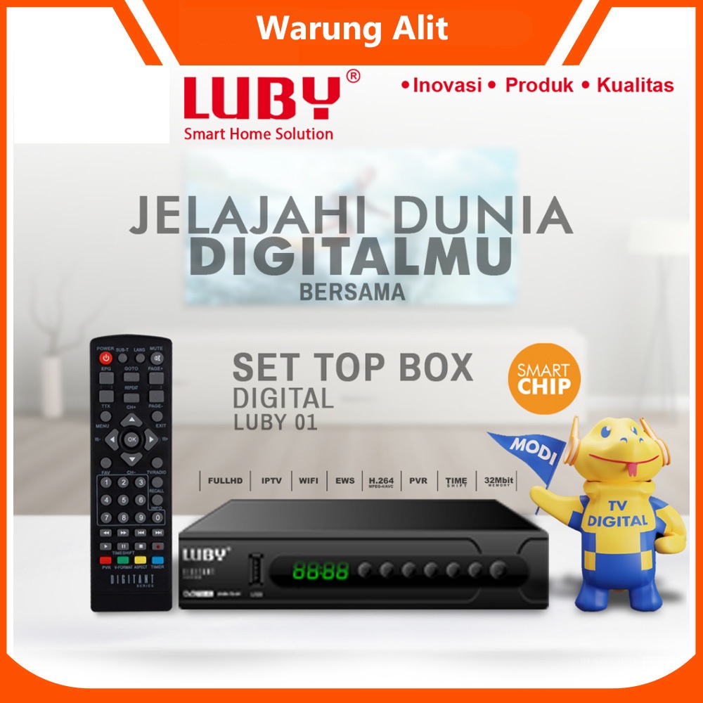 Jual Set Top Box Tv Digital Luby DVB T2-01, T2=02, T2=03 / Receiver ...