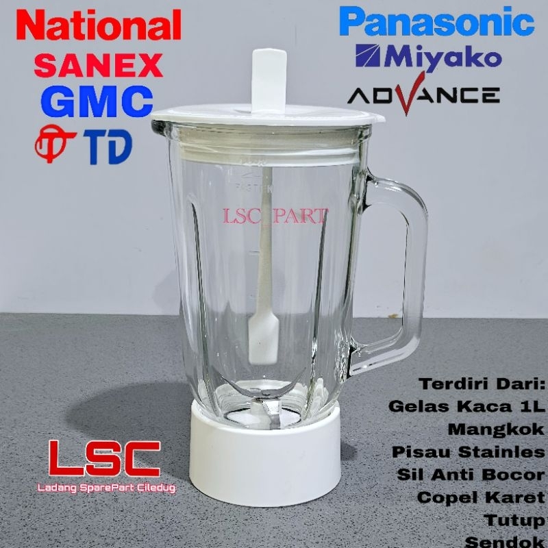 Jual Kaca Gelas Blender Viva Omega Sogo Td Nasional Panasonic MX T1GN Miyako Jar Tabung Jus ...