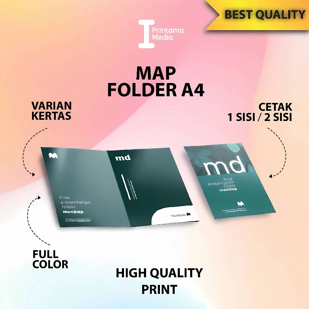 Jual Cetak Map Folder A4 Custom Perusahaan Kantor Full Color | Shopee Indonesia