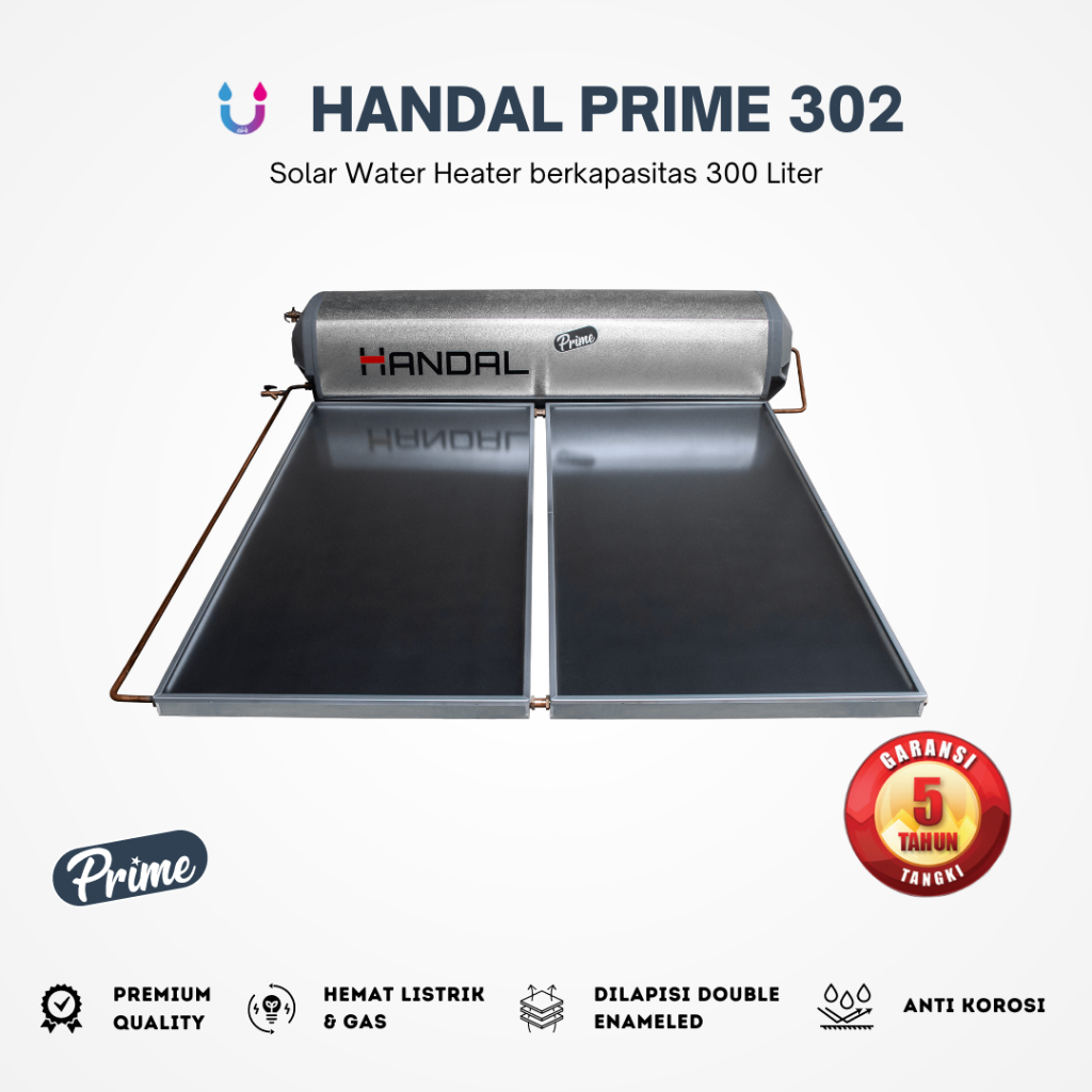 Jual SOLAHART Handal Solar Water Heater RED 302/Pemanas Air HANDAL 300 ...