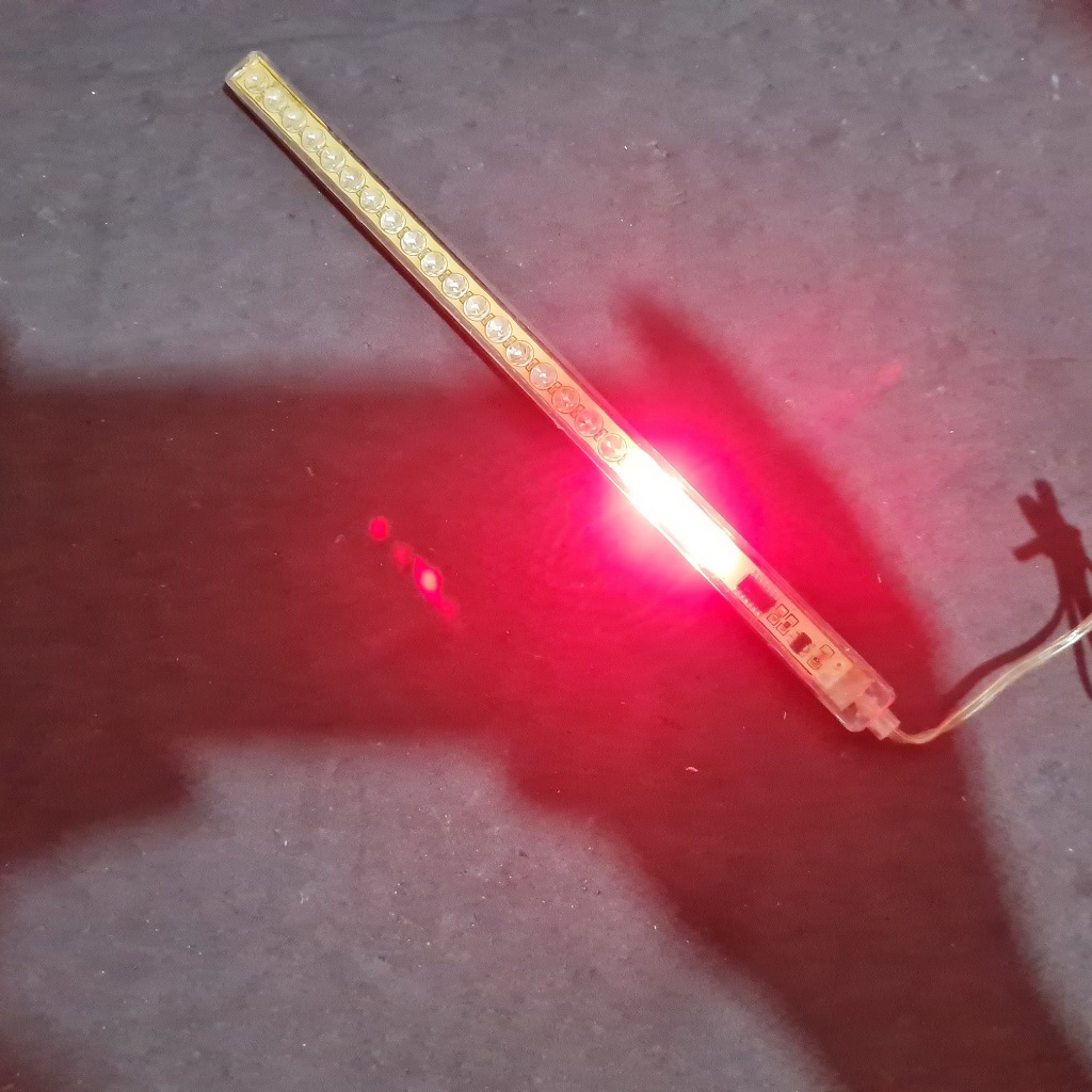 Jual Lampu Variasi Motor LED Running Light Strip 24 cm - Merah | Shopee ...