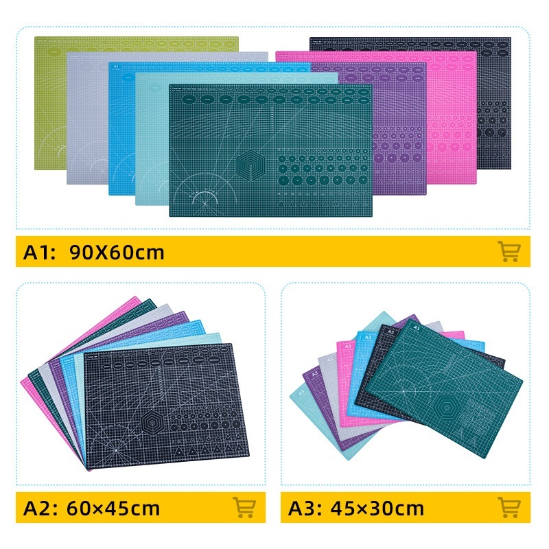 Jual Alas Potong Kertas Cutting Mat Serba Guna dua sisi Cutting Pad Double-sided Self-Healing A1 ...