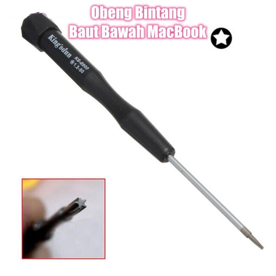 Jual Obeng Pembuka Baut Bawah MacBook Air Pro Retina NewAir/Pro bintang ...