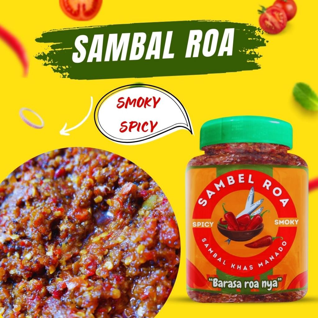 Jual Sambal Roa Khas Manado - asli sambal ikan Roa 215gr | Shopee Indonesia