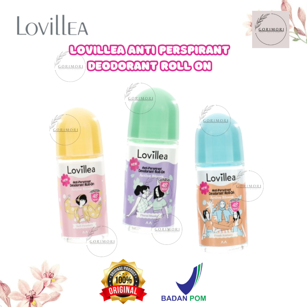 Jual [𝙂𝙊𝙍𝙄𝙈𝙊𝙍𝙄] LOVILLEA ANTI-PERSPIRANT DEODORANT ROLL ON 50ML ...