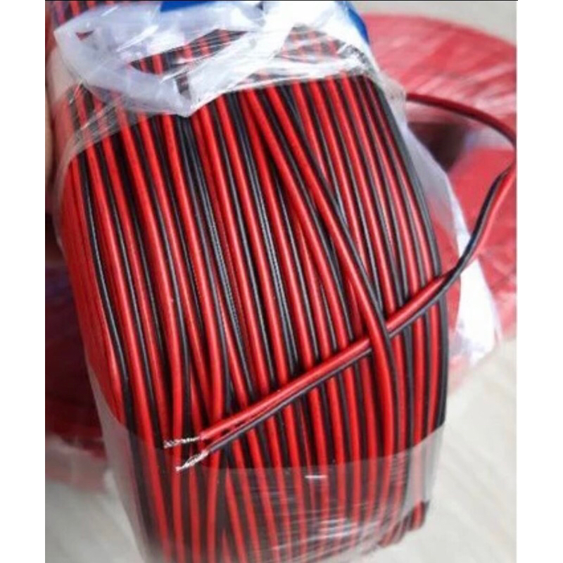 Jual Kabel Audio Cable AWG22 Merah Hitam Tembaga Putih Per Meter | Shopee Indonesia