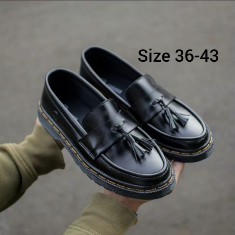 Jual SEPATU PANTOFEL DOCMART SLIP ON LOAFERS PITA TERBARU CASUAL FORMAL ...