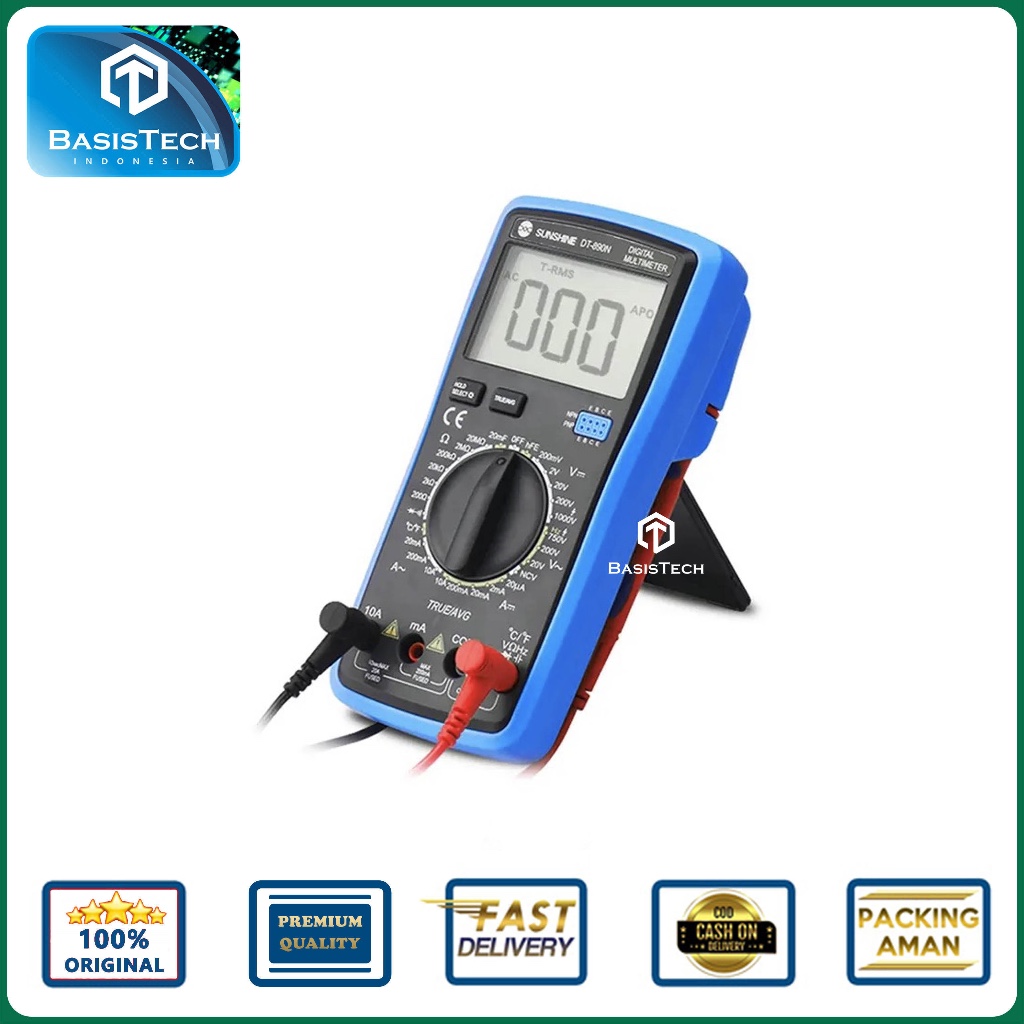Jual MULTITESTER SUNSHINE DIGITAL MULTIMETER DT-890N ORIGINAL | Shopee ...