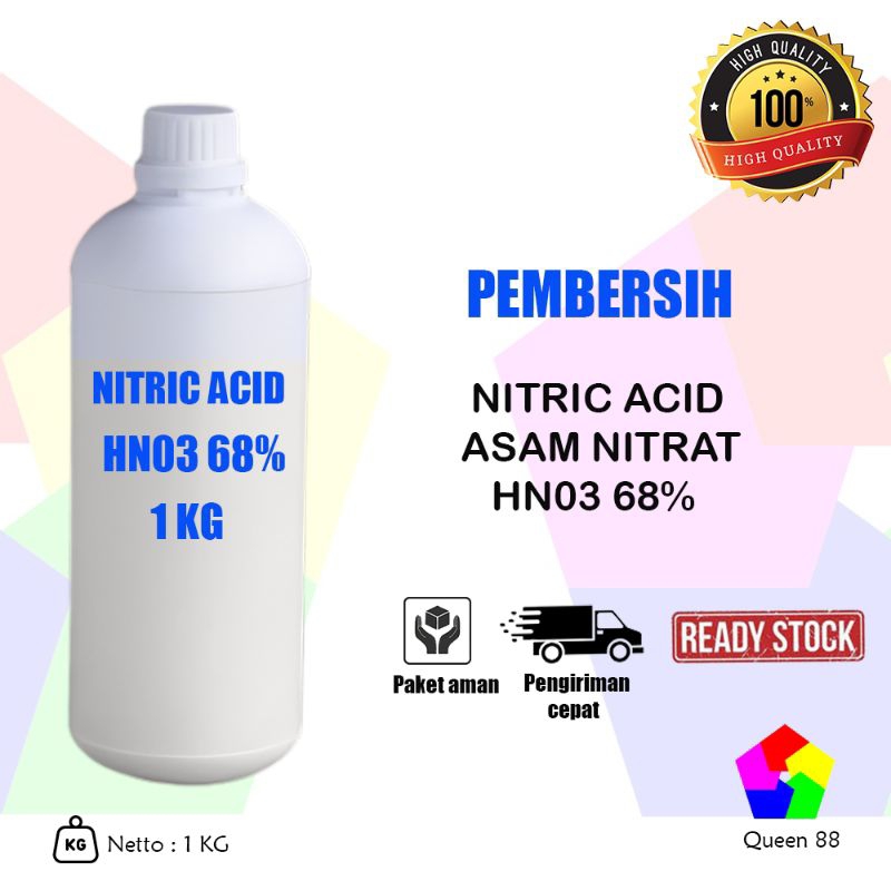 Jual Nitric Acid 1kg / Asam Nitrat / Belgia 68% / HNO3 / Nitric Murah | Shopee Indonesia