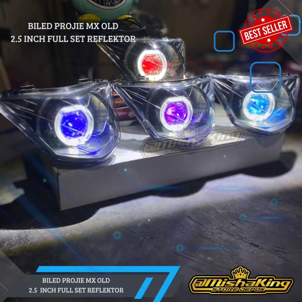 Jual LAMPU BILED PROJIE JUPITER MX LAMA MX OLD 2.5 INCH FUL SET ...