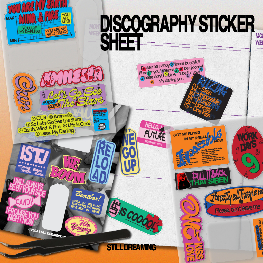 Jual Discography Sticker Sheet (NCT DREAM/BOYNEXTDOOR/RIIZE/SEVENTEEN ...