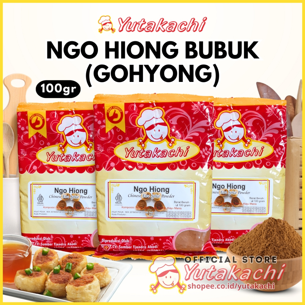 Jual Bumbu Ngo Hiong Bubuk 100gr Yutakachi / Gohyong Viral / Go Hiong ...