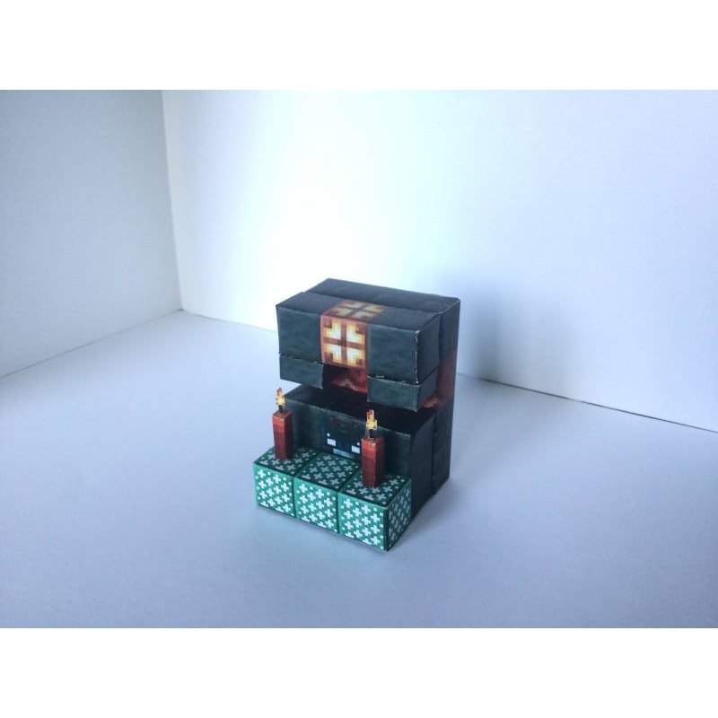 Jual Lembaran pola papercraft diorama minecraft ominous vault untuk ...