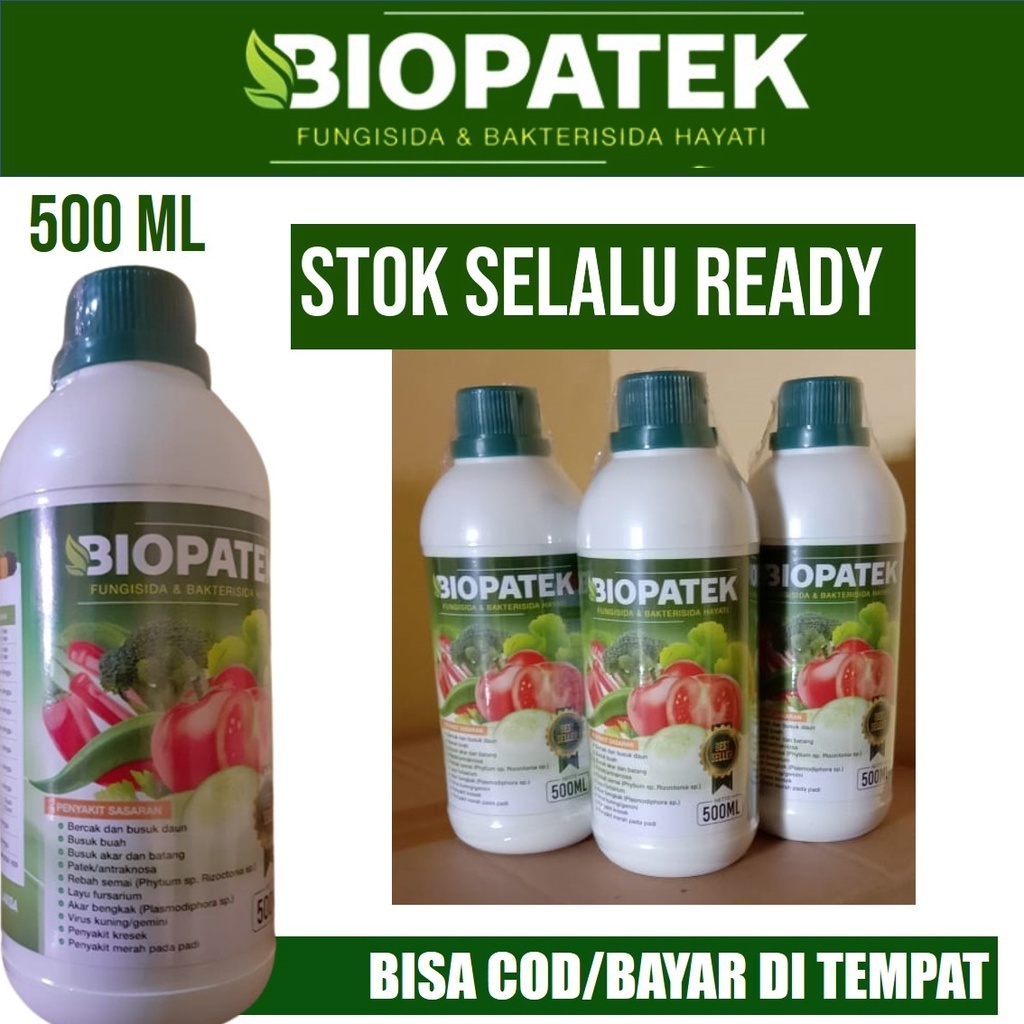 Jual 500ml BIOPATEK Obat Bercak Daun dan Busuk Buah, Busuk akar dan ...