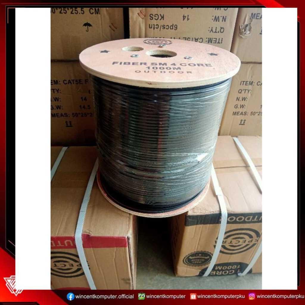 Jual Kabel FO 4 core 3 seling 1000m fiber optic | Shopee Indonesia