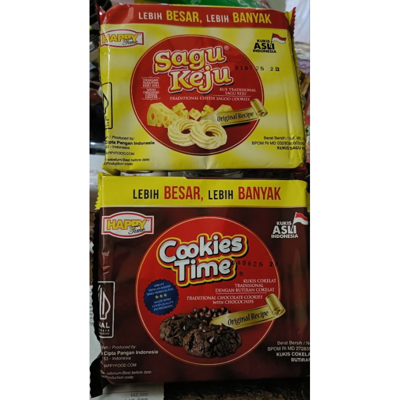 Jual happy time cookies dan sagu keju satuan berat 90 gr | Shopee Indonesia