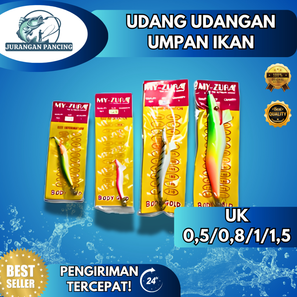 Jual UDANG UDANGAN PANCING CUMI / PANCING EGI / SQUID JIG BAHAN KAIN ...