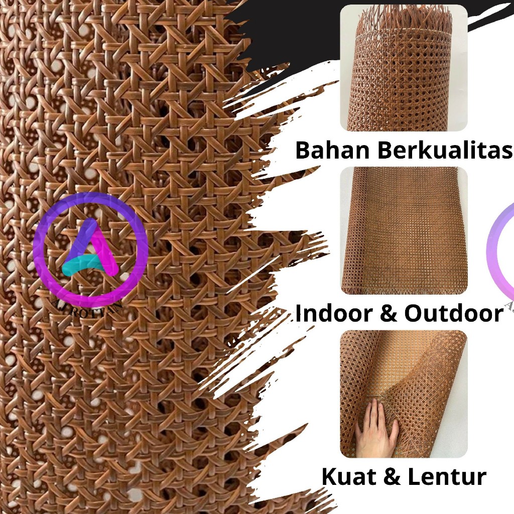 Jual Anyaman Rotan Synthetic Lembaran / Webbing Rotan / Anyaman Plafon ...
