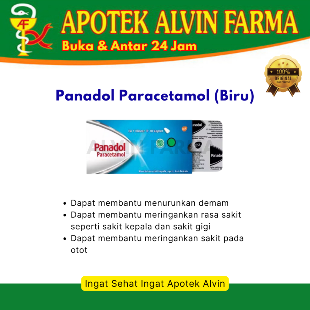 Jual Panadol Paracetamol Biru 10 kapsul | Shopee Indonesia
