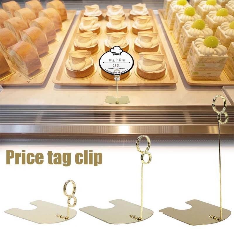 Jual Price Name Tag Standing Display Holder papan harga price tag Jepit ...