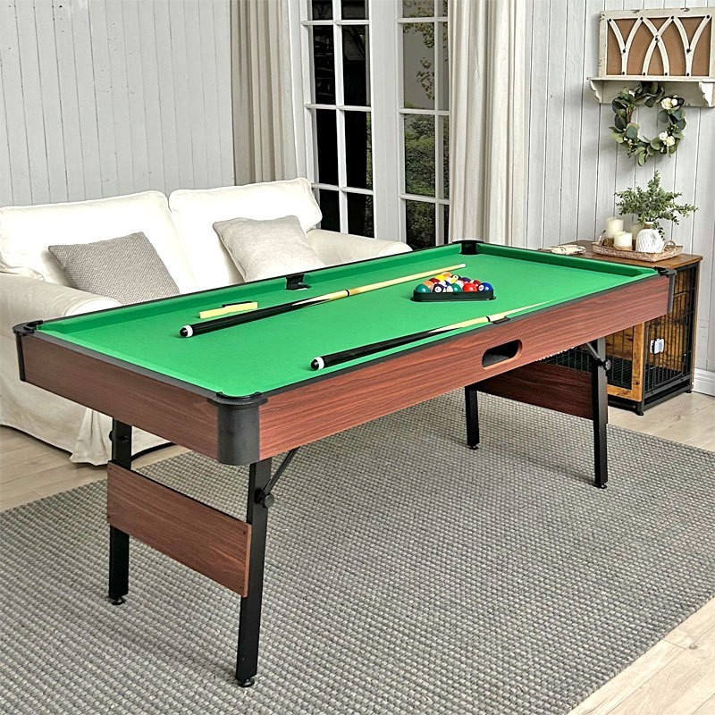 Jual ⚡Ready stock⚡Mini Pool Table-6-ft/ Meja Billiard Mini Foldable Leg ...