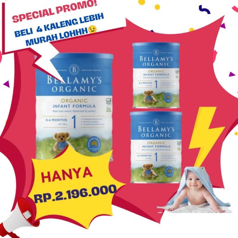 Jual Bellamy's Organic Step 1 Infant Formula | Shopee Indonesia